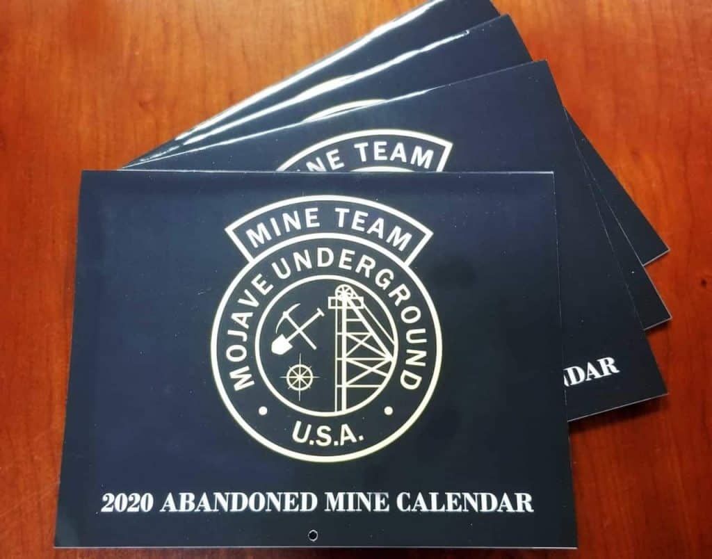 Mojave Underground 2020 Abandoned Mine Calendars Available